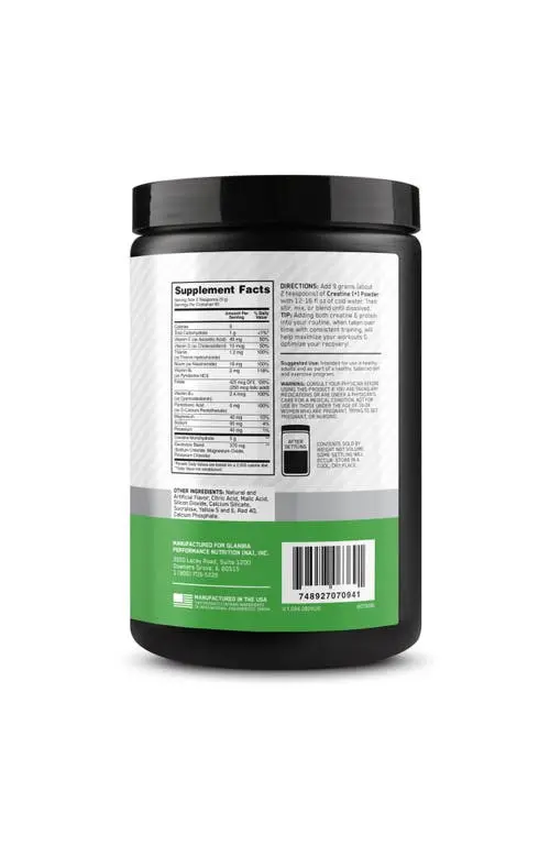 OPTIMUM NUTRITION Creatine Monohydrate Performance Powder With Electrolytes, Added Vitamins, And Orange Passionfruit Flavor