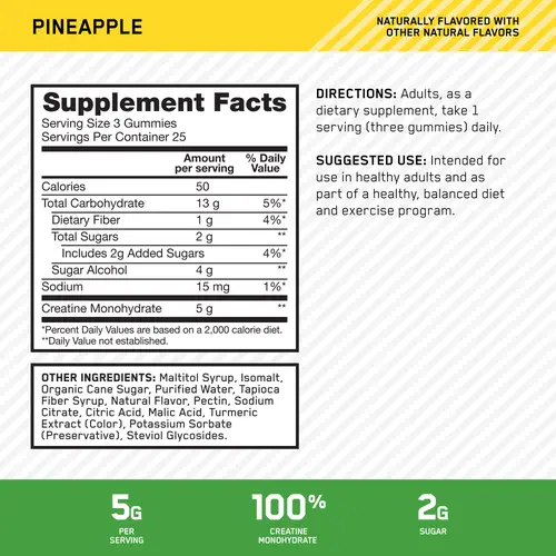 OPTIMUM NUTRITION Creatine Gummies Muscle, Power