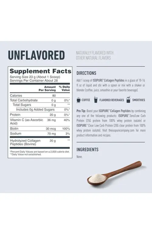 ISOPURE Collagen, Unflavored