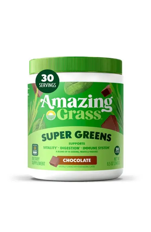 AMAZING GRASS Super Greens Powder, Chocolate