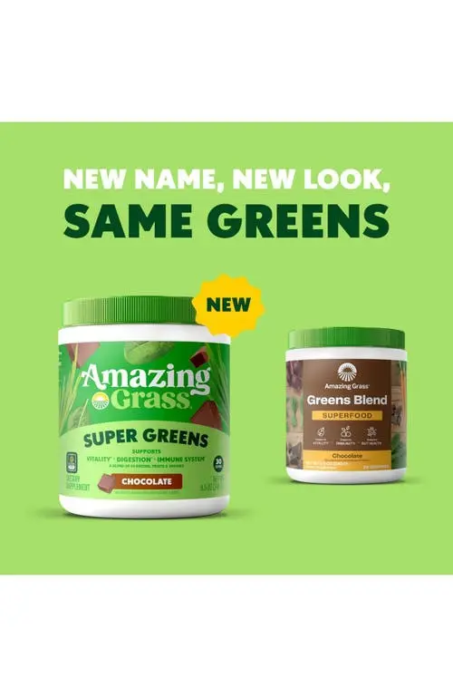 AMAZING GRASS Super Greens Powder, Chocolate