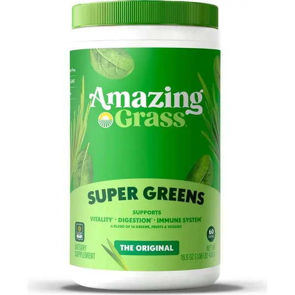AMAZING GRASS Greens Blend Superfood, The Original Superfood Powder, 1.06 Lb - None