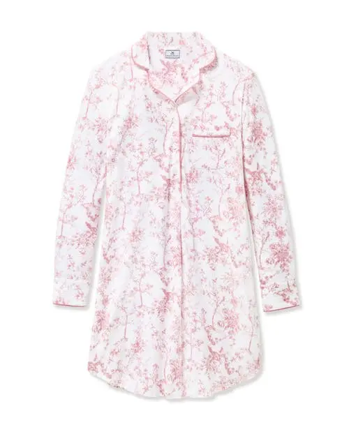 PETITE PLUME Pima Cotton Maternity Nightshirt - Pink