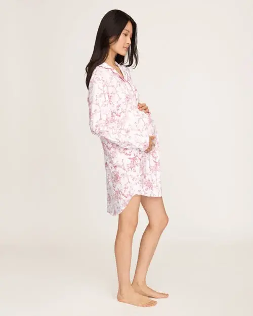 PETITE PLUME Pima Cotton Maternity Nightshirt