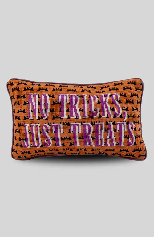 FURBISH No Tricks Needlepoint Pillow