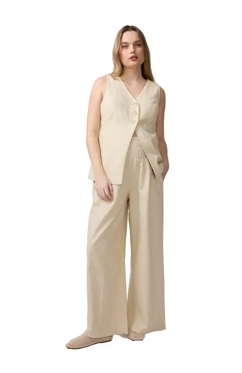 INGRID & ISABEL Linen Fashion Vest