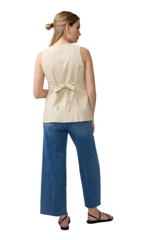 INGRID & ISABEL Linen Fashion Vest