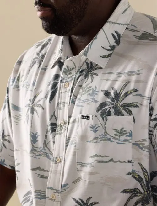 O'Neill Big & Tall Tropical Print Performance Sport Shirt