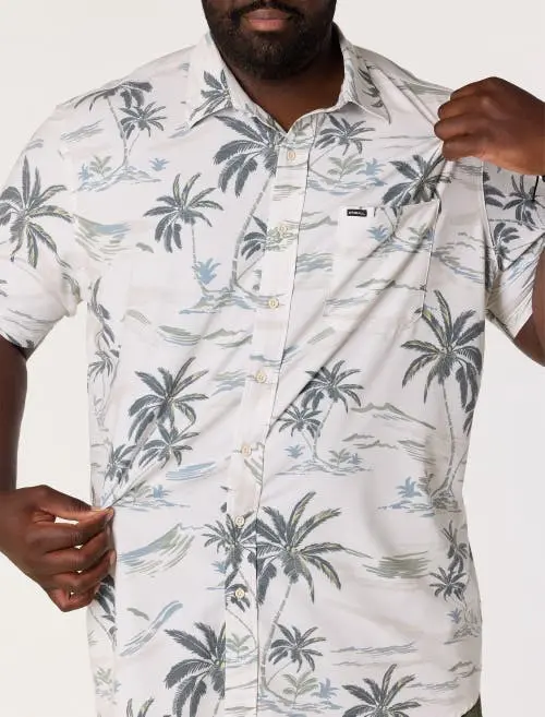O'Neill Big & Tall Tropical Print Performance Sport Shirt