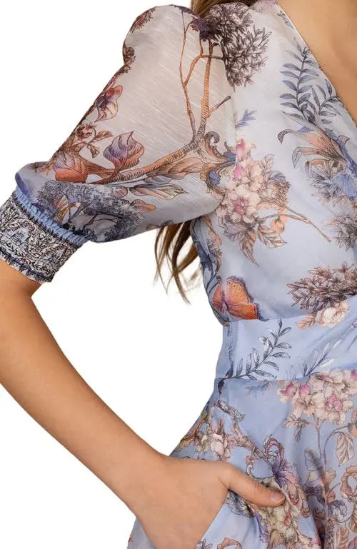 Hale Bob Kaeli Linen Organza Mini Dress