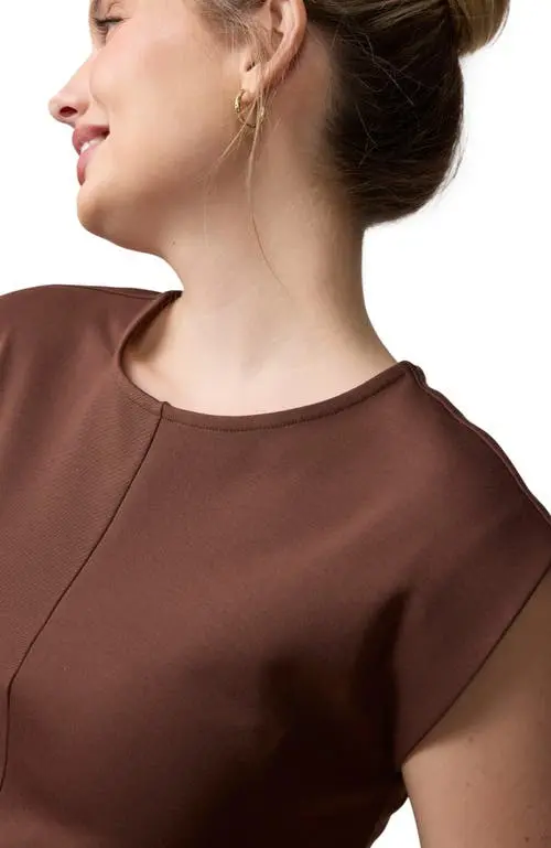 INGRID & ISABEL The Modern Muse Maternity Midi Dress