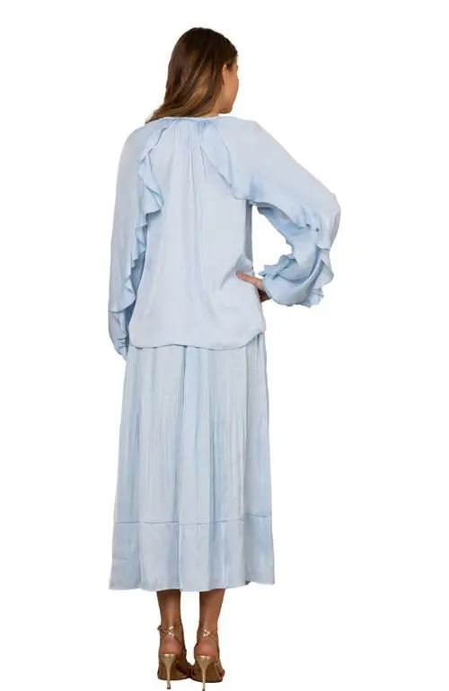 Hale Bob Rin Charmeuse Top - Blue