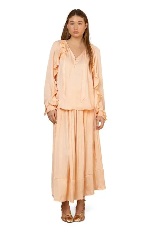 Hale Bob Rin Charmeuse Top - Orange