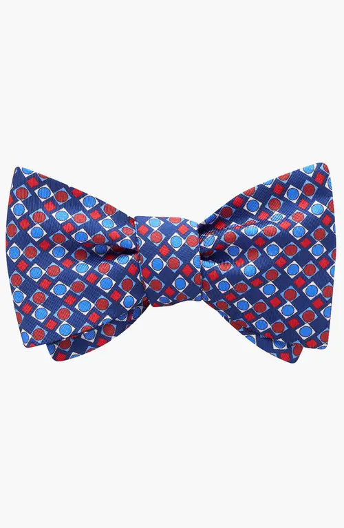 BEAU TIES OF VERMONT Silk Printed Bow Tie - Self-tie