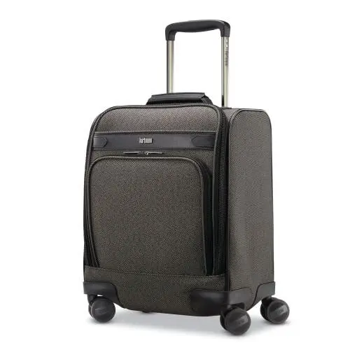 HARTMANN Herringbone Deluxe Underseat Carry-on Spinner Luggage - Black Herringbone