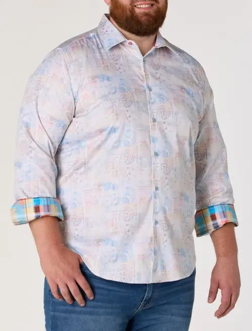 ROBERT GRAHAM BY DXL Big & Tall Vista Sport Shirt