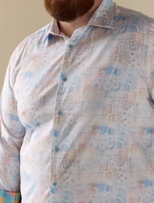 ROBERT GRAHAM BY DXL Big & Tall Vista Sport Shirt