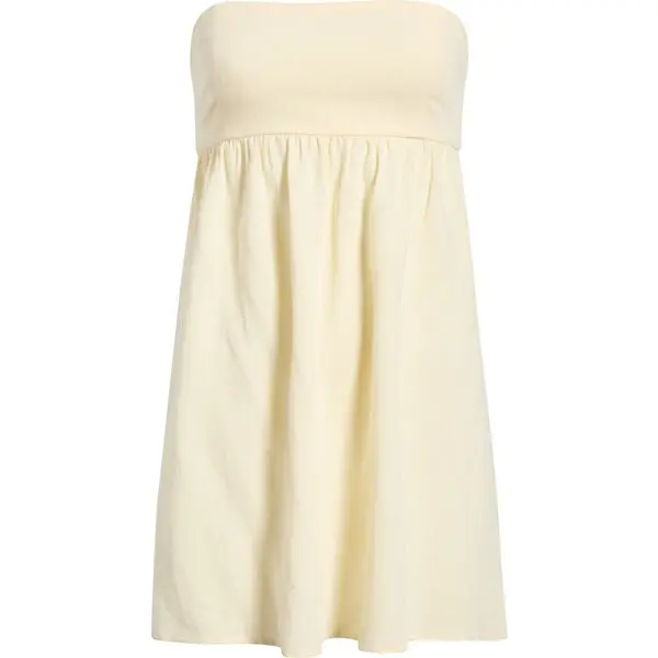 PACSUN Tie Back Strapless Babydoll Dress