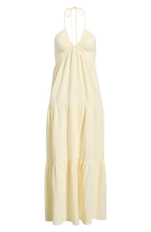 PACSUN Kenna Tiered Halter Midi Dress