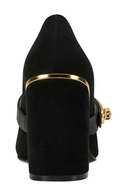 Donna Karan New York Rosey Pointed Toe Mary Jane Pump - Black