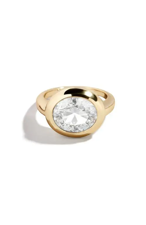 Baublebar Birthstone Oval Cubic Zirconia Ring - Clear