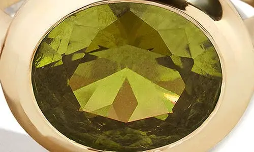 Baublebar Birthstone Oval Cubic Zirconia Ring - Peridot