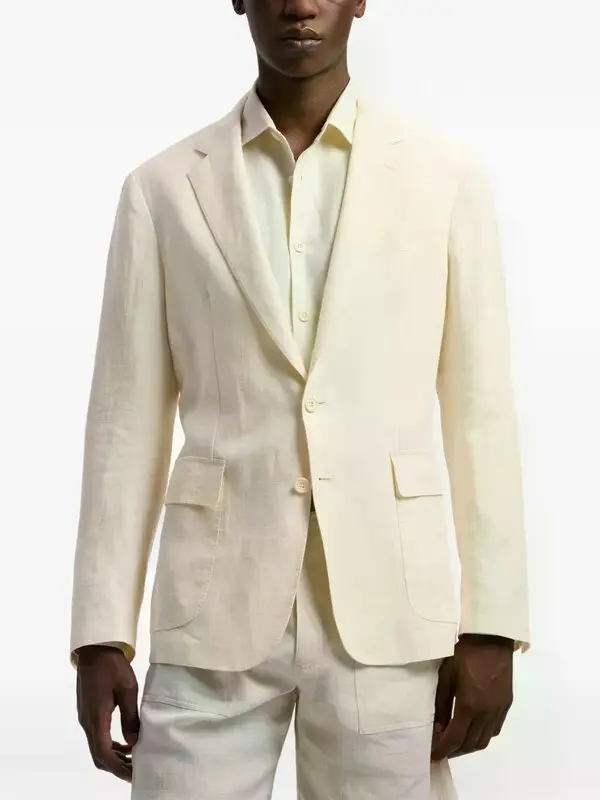 Ralph Lauren Purple Label Hadley Single-breasted Pocket Blazer
