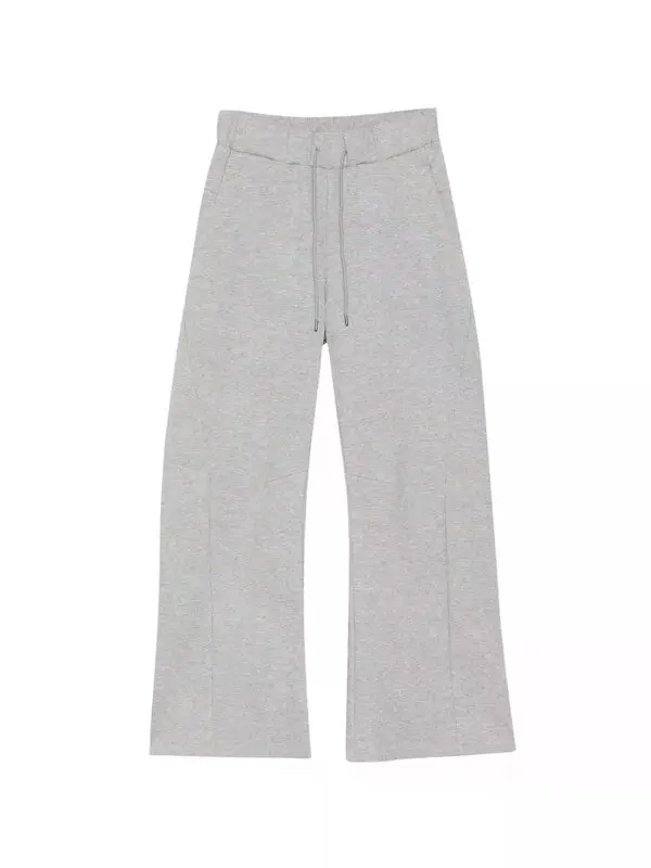 Attachment Veloup Jersey 3d Track Wide-leg Pants - Grey