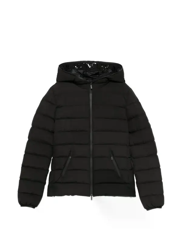 Moncler Herbes Hooded Padded Jacket - Black