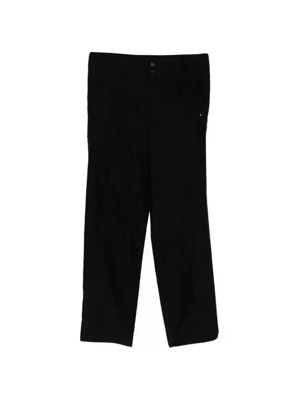 MA+ Cross-embossed Trousers - Black