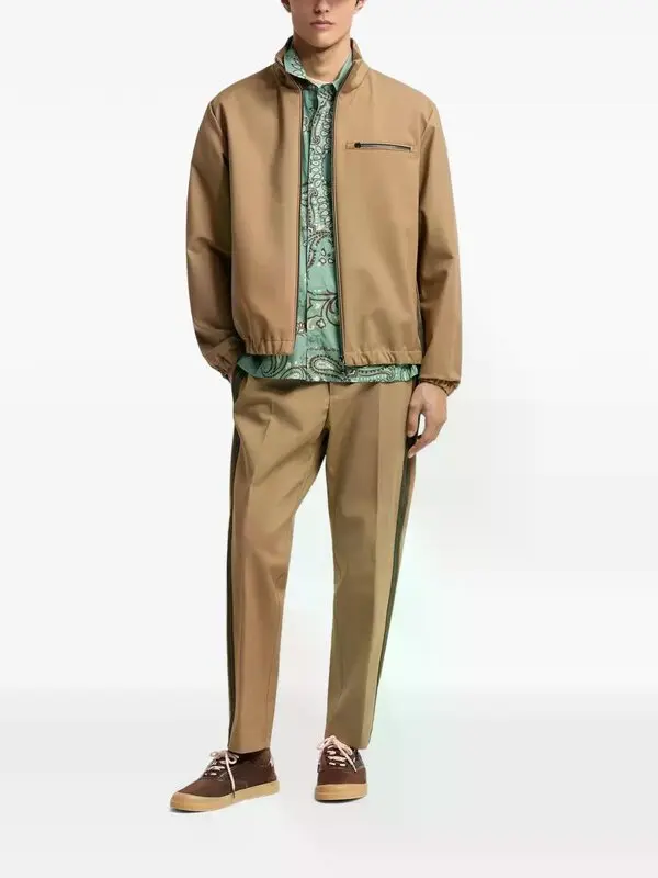 Moncler Fourioun Cotton Blend Short Jacket - Neutrals