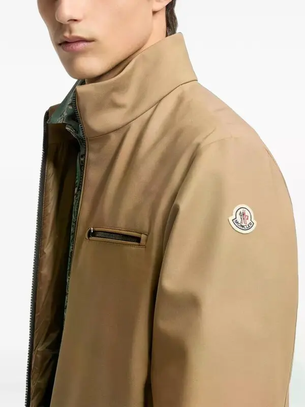 Moncler Fourioun Cotton Blend Short Jacket - Neutrals