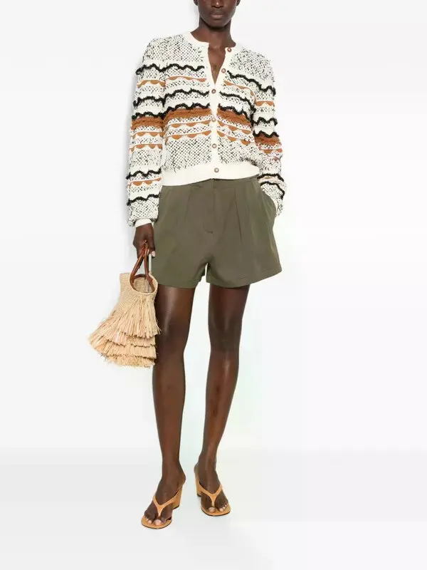 Ulla Johnson Pleated Pocket Shorts - Green