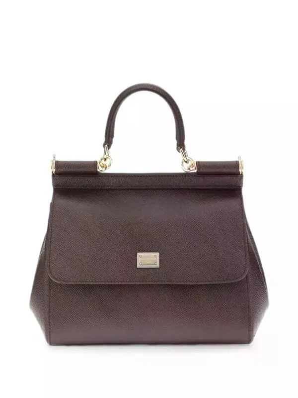 Dolce & Gabbana Sicily Small Satchel Bag - Brown