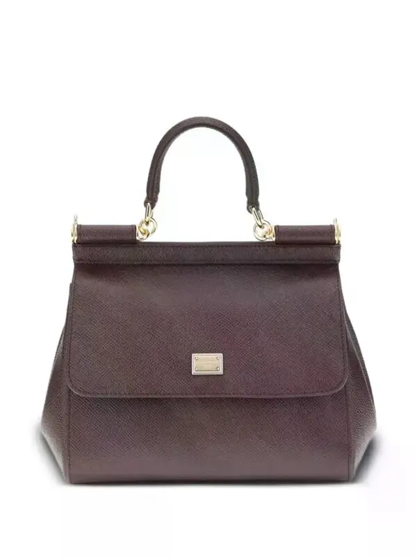 Dolce & Gabbana Sicily Small Satchel Bag - Brown