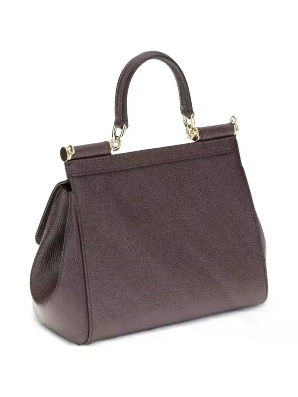 Dolce & Gabbana Sicily Small Satchel Bag - Brown