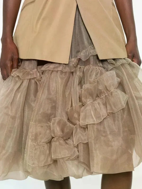 Ermanno Scervino Ruffled Tiered Midi Skirt