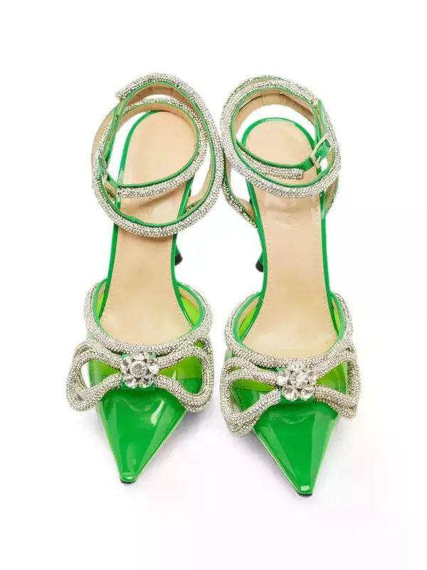 Mach & Mach Bow-detail Leather Pumps