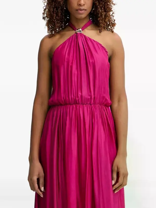 HAVEONE Embellished Halterneck Maxi Dress