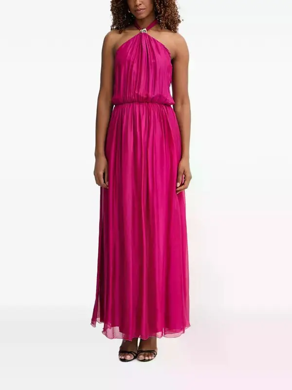 HAVEONE Embellished Halterneck Maxi Dress
