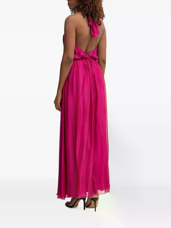 HAVEONE Embellished Halterneck Maxi Dress