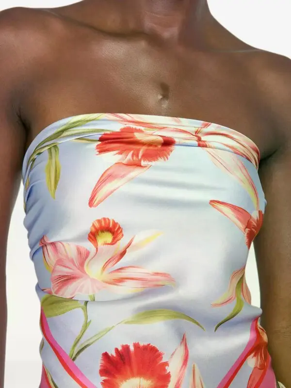 Retrofete Floral-print Silk Top