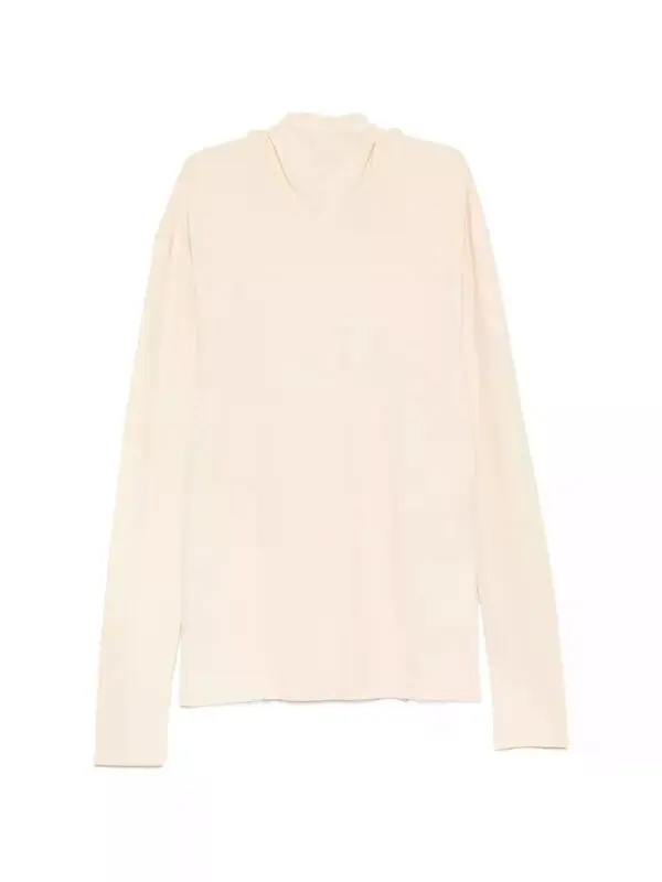 LEMAIRE High-neck Long-sleeve T-shirt - Neutrals
