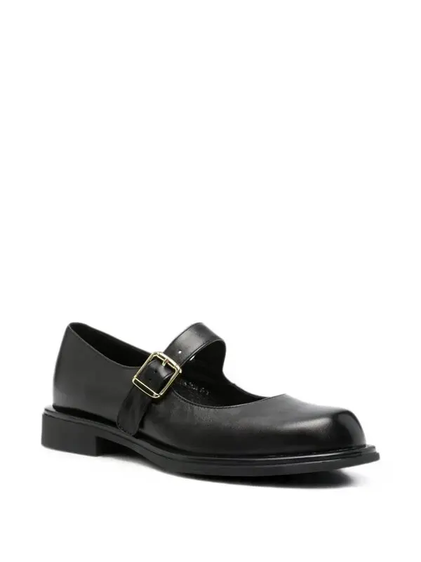 ADRIANNA FERETTI Buckle-strap Leather Pumps