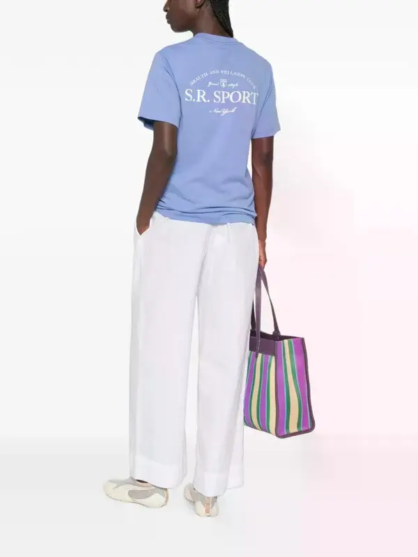 Sporty & Rich Logo Print T-shirt