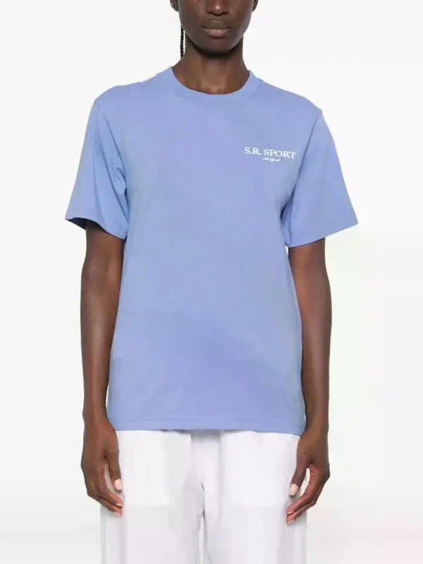 Sporty & Rich Logo Print T-shirt