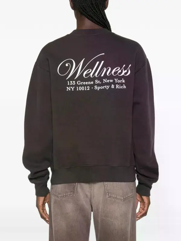 SPORTY & RICH Logo Print Sweatshirt