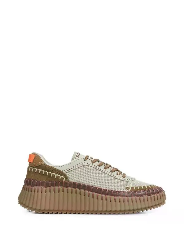 Chloé Nama Whipstitch-trim Sneakers