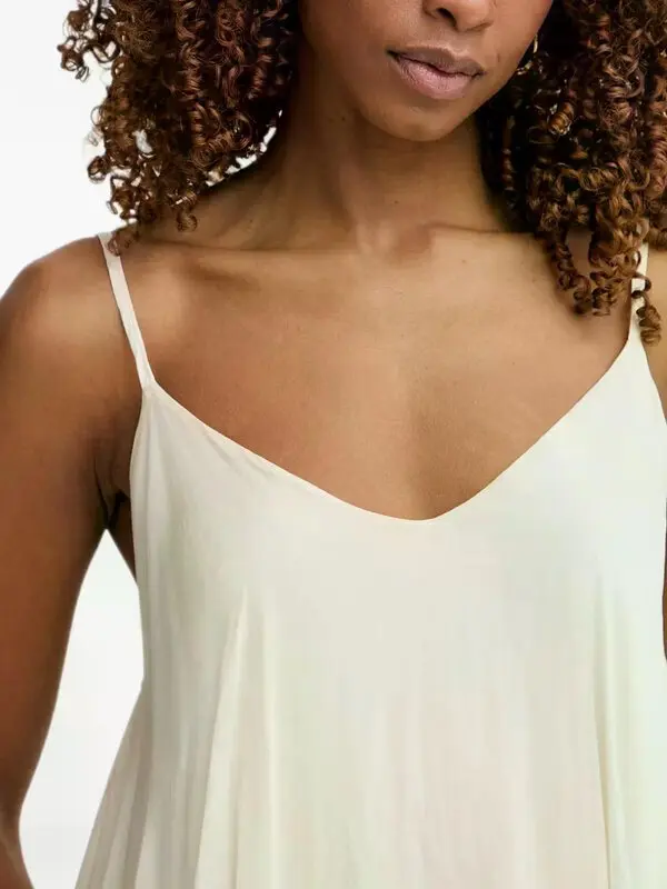 HAVEONE V-neck Pleated Mini Dress