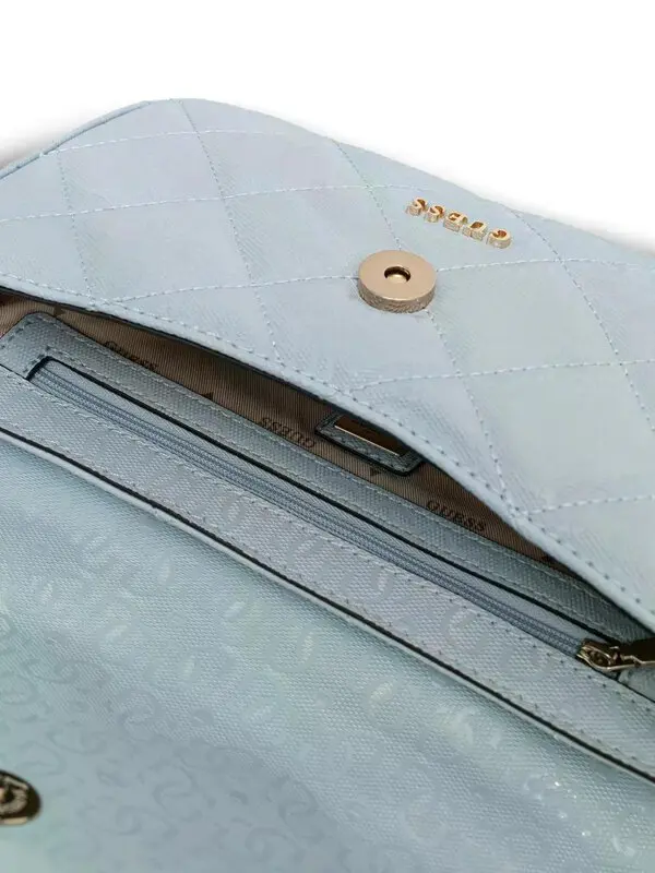 Guess Libby Quilted Charm Shoulder Bag